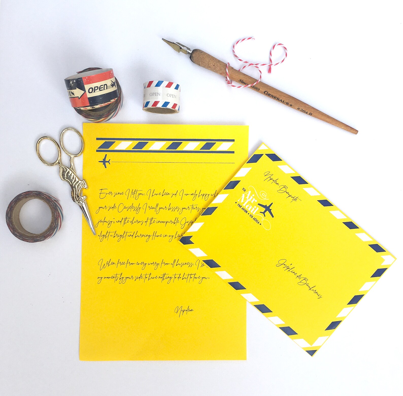 AIR MAIL Par Avion Vía áerea Beautiful Stationery Kit for Snail Mail ...
