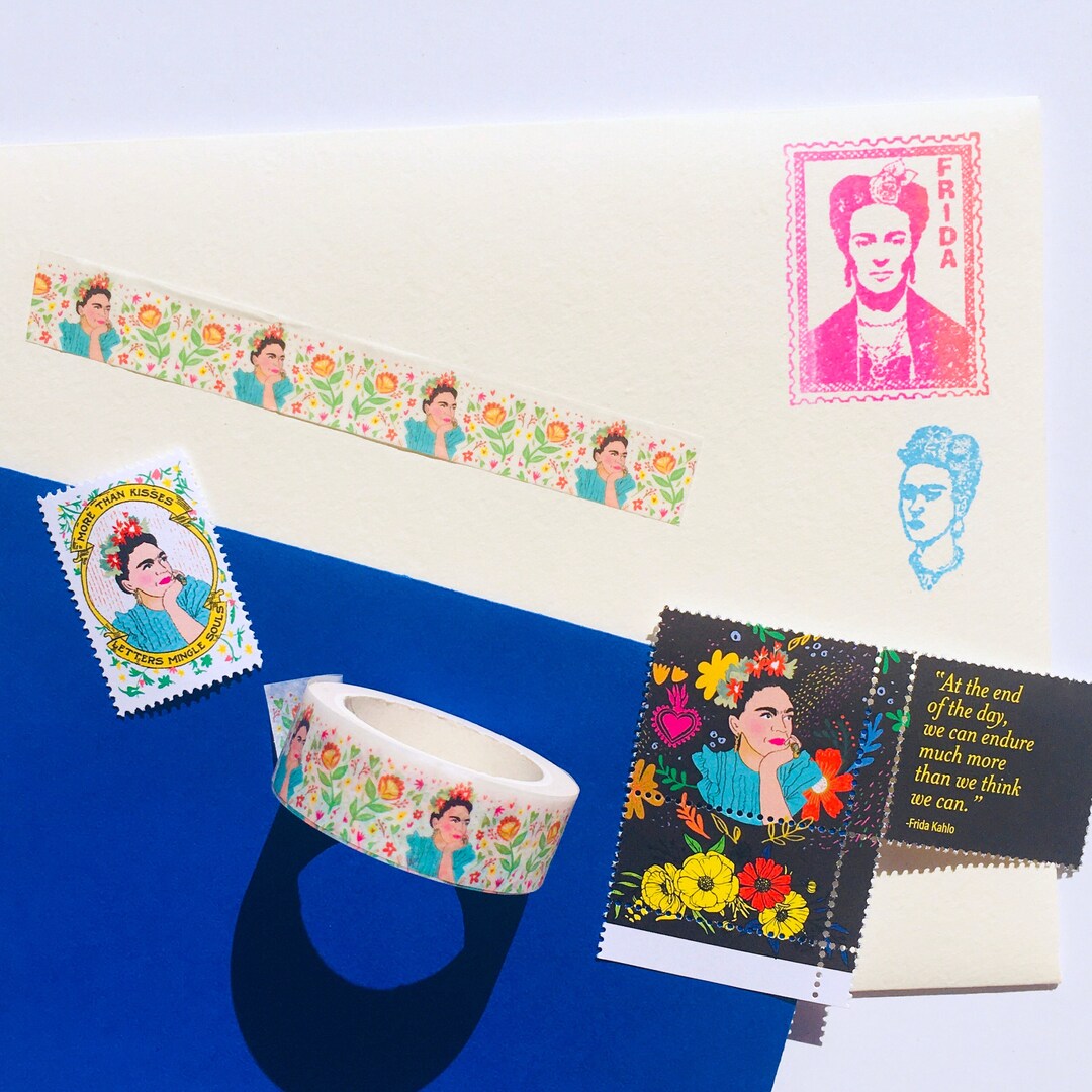 Cute Washi Tape Frida Kahlo Decorative Tape Bullet Journaling - Etsy