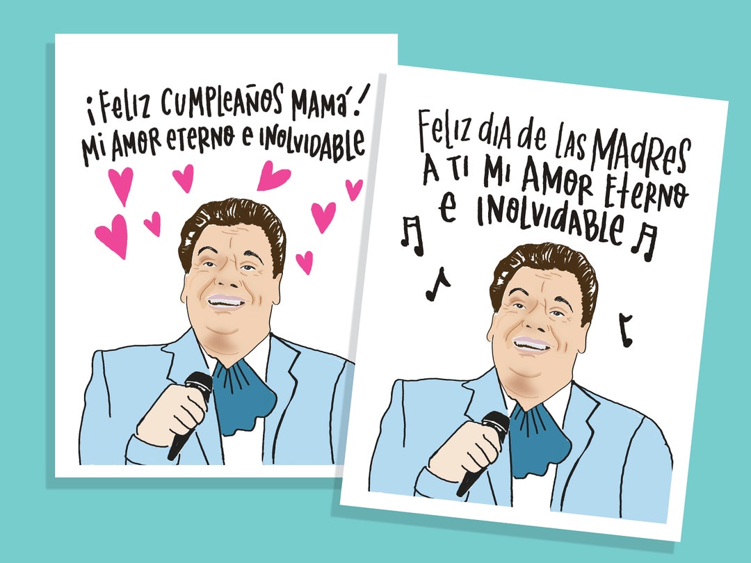 Juan Gabriel Mother Happy Birthday Card, Juanga Feliz Cumpleaños Mothers Day Card Funny Mexican ...