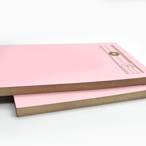 Pink Notepad With Telegram Motif Gold Edges 70 Sheets Each One Gold ...