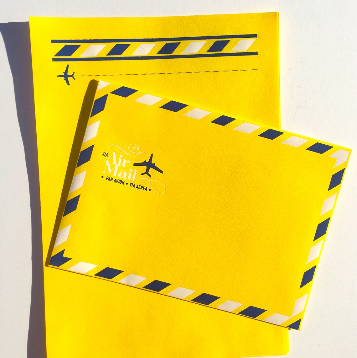 AIR MAIL Par Avion Vía áerea Beautiful Stationery Kit for - Etsy