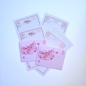 Dove Bird Stationery Set With Postcard Telegram Writing Sheets W ...