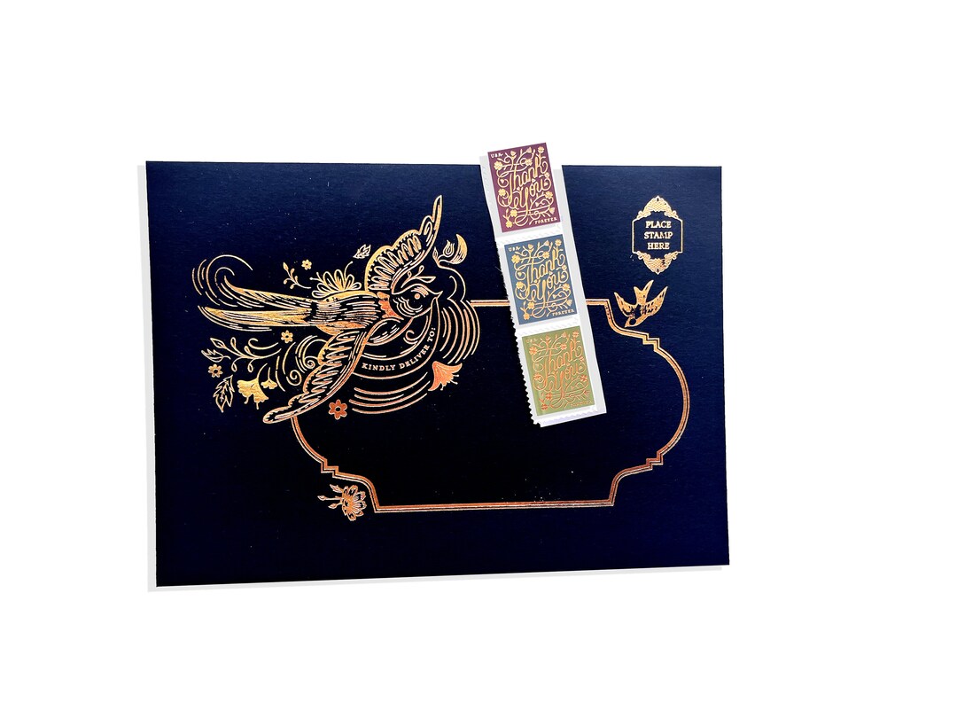 Black Gold Stationary, Telegram, Pen Pal Stationary, Letter Writing ...