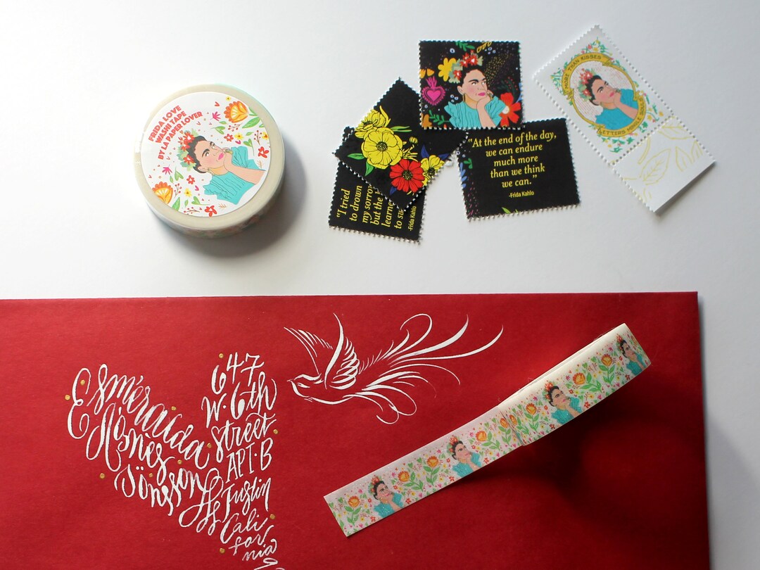 Cute Washi Tape Frida Kahlo Decorative Tape Bullet Journaling Planner ...