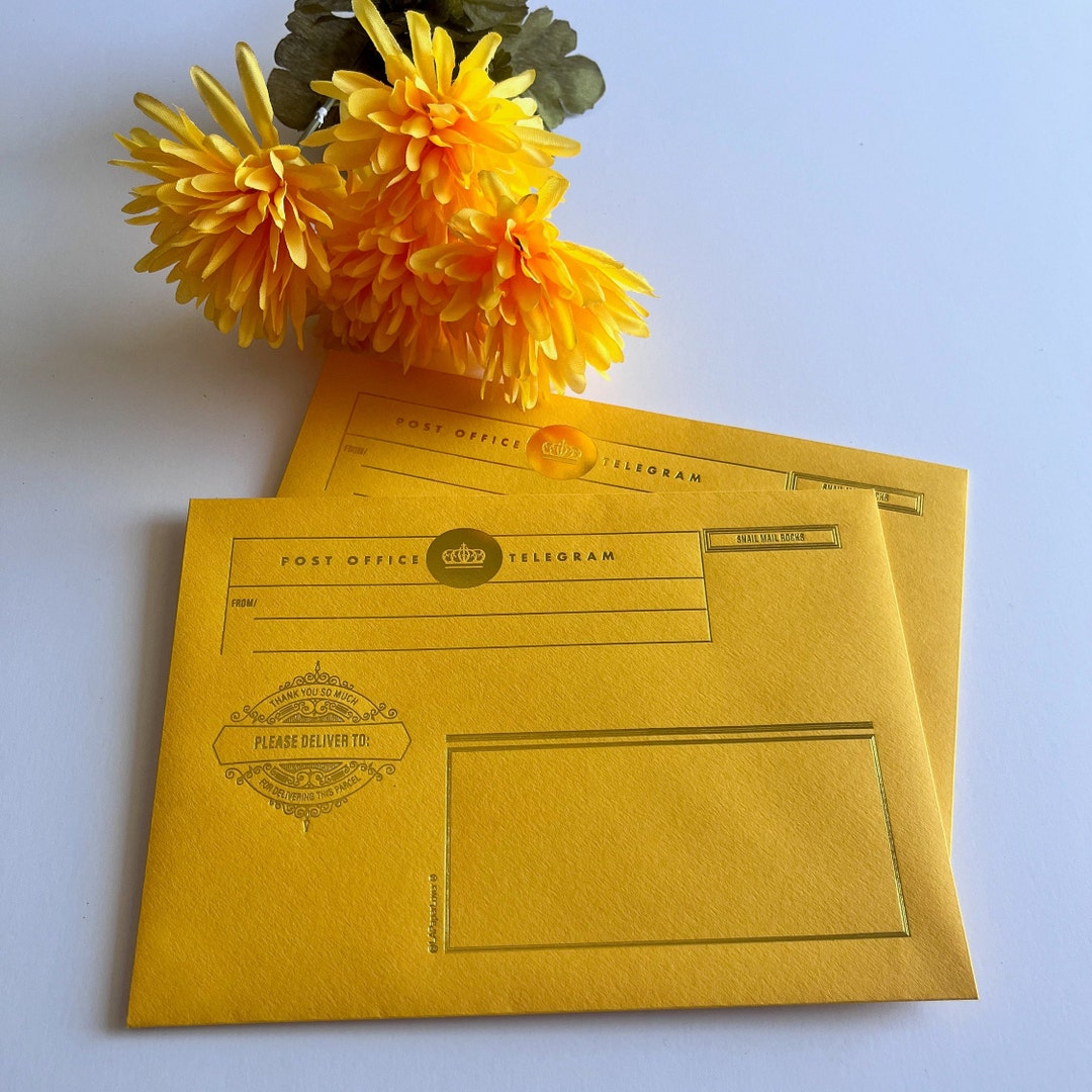 Tangerine Envelope Letter Writing Set, Penpal, Snail Mail, Antique ...