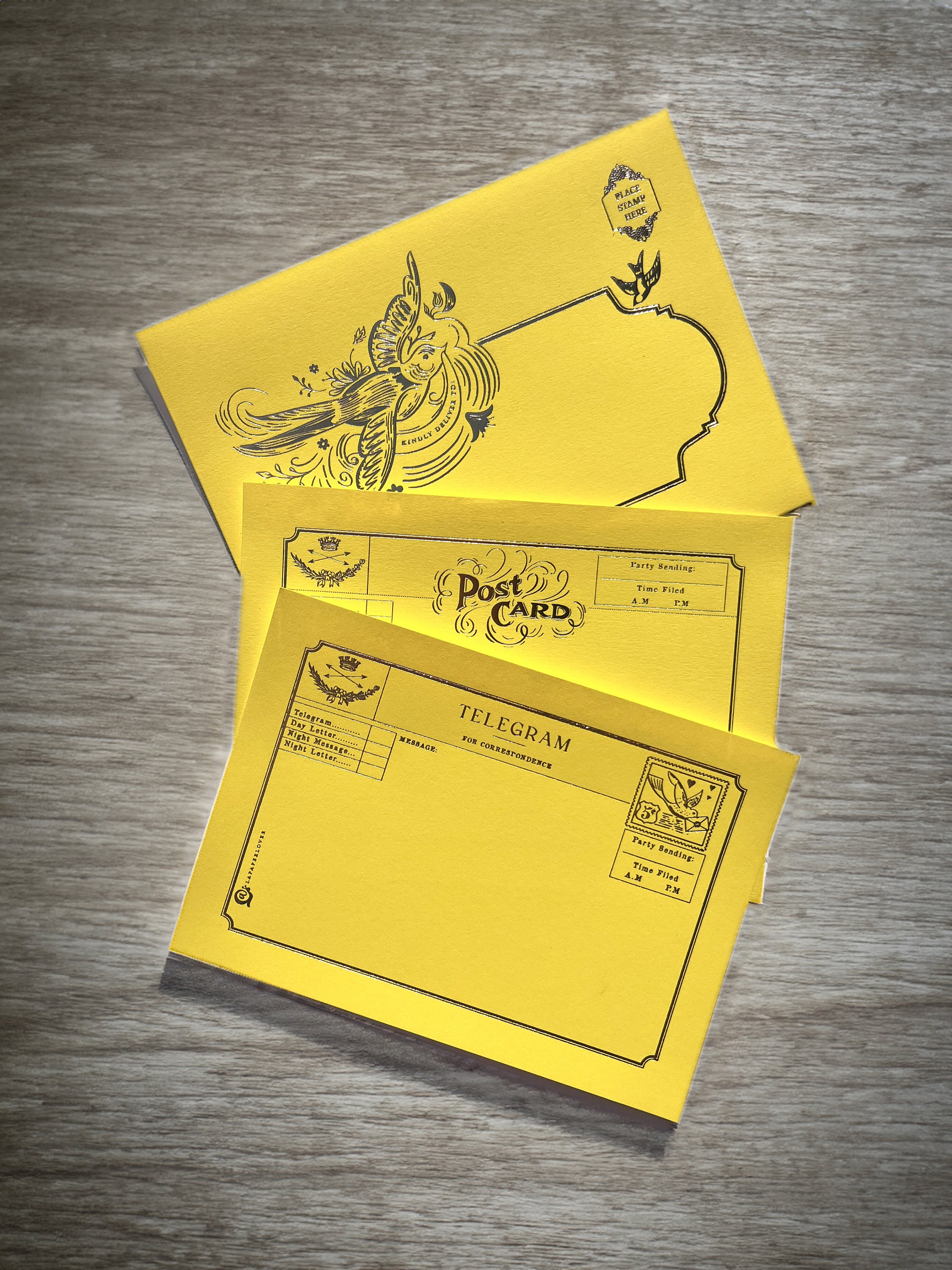 A7 Writing Paper Set Dove Telegram Postcard Art Design Letter Writing ...