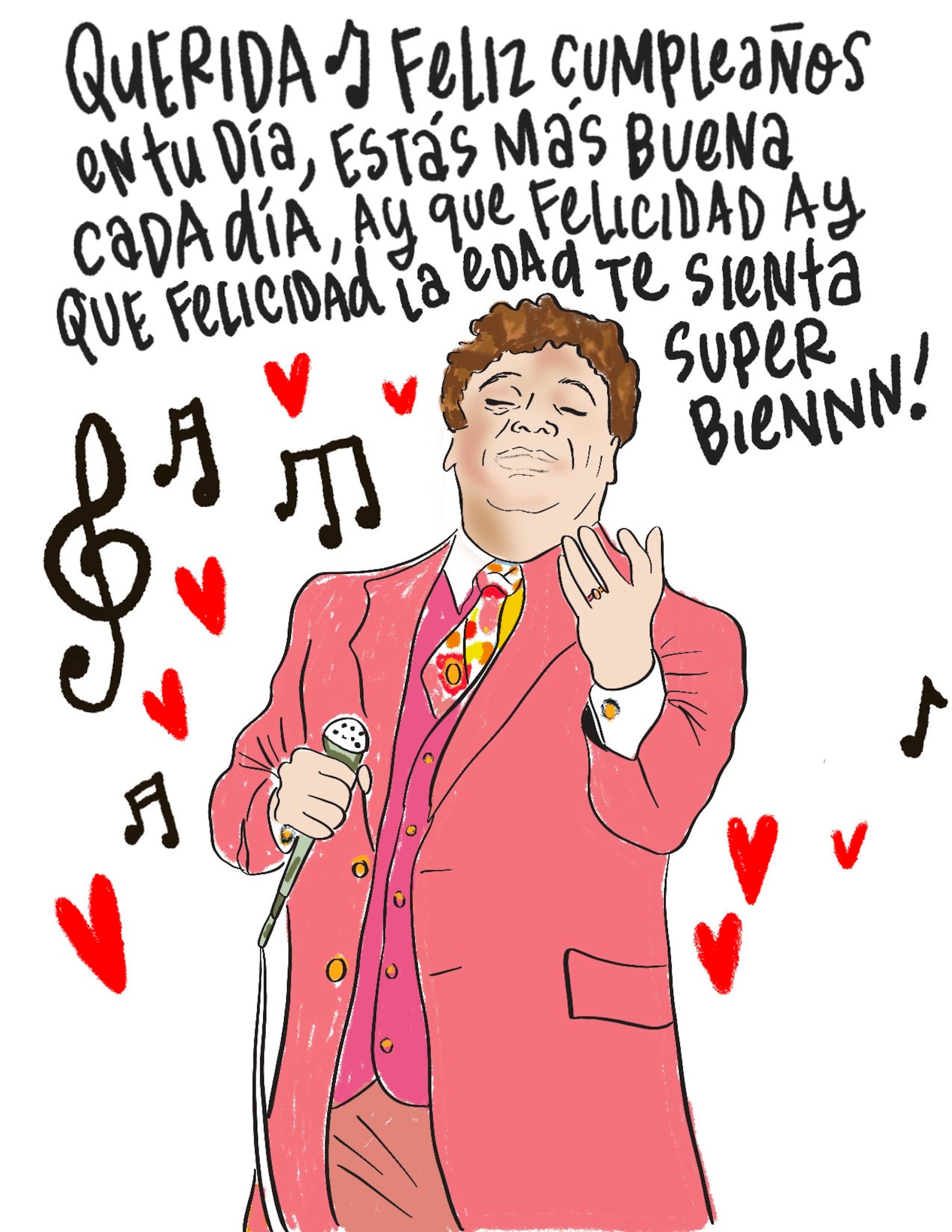 Juan Gabriel Cute Happy Birthday Card Juanga Feliz Cumpleaños Funny
