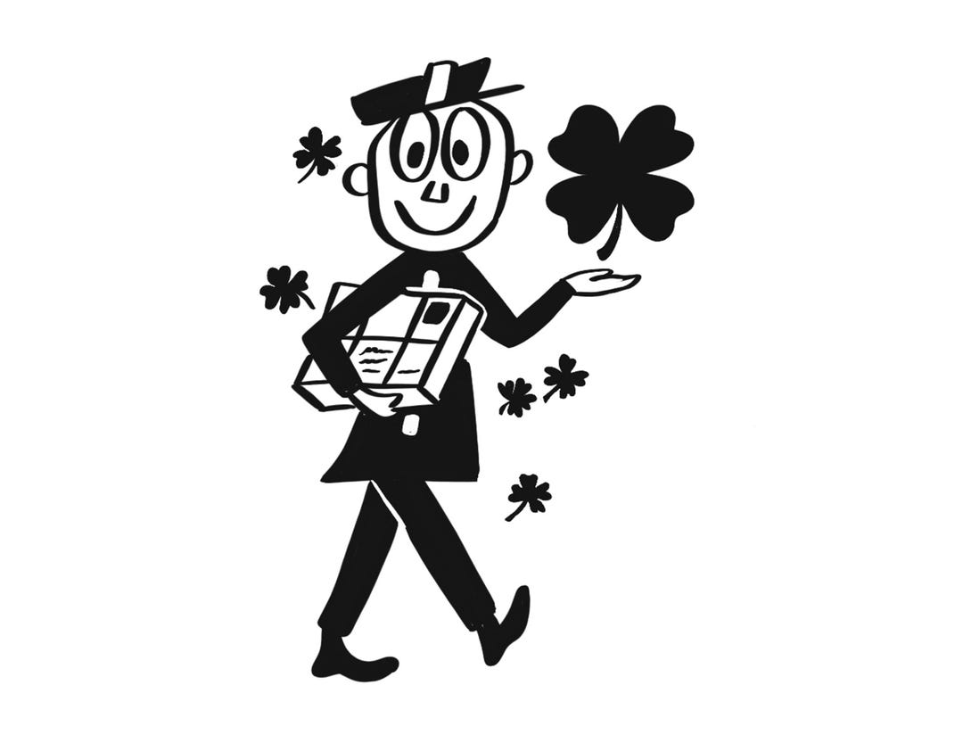 Mr Zip St Patty Rubber Stamp Shamrock Irish Holiday Bullet Journaling ...