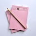 Pink Notepad With Telegram Motif Gold Edges 70 Sheets Each One Gold ...