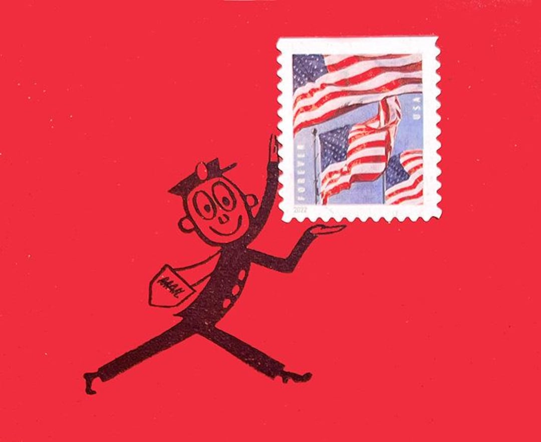 Mr Zip Carrying a Stamp Combine Him With a Stamp or Draw Doodles Around ...