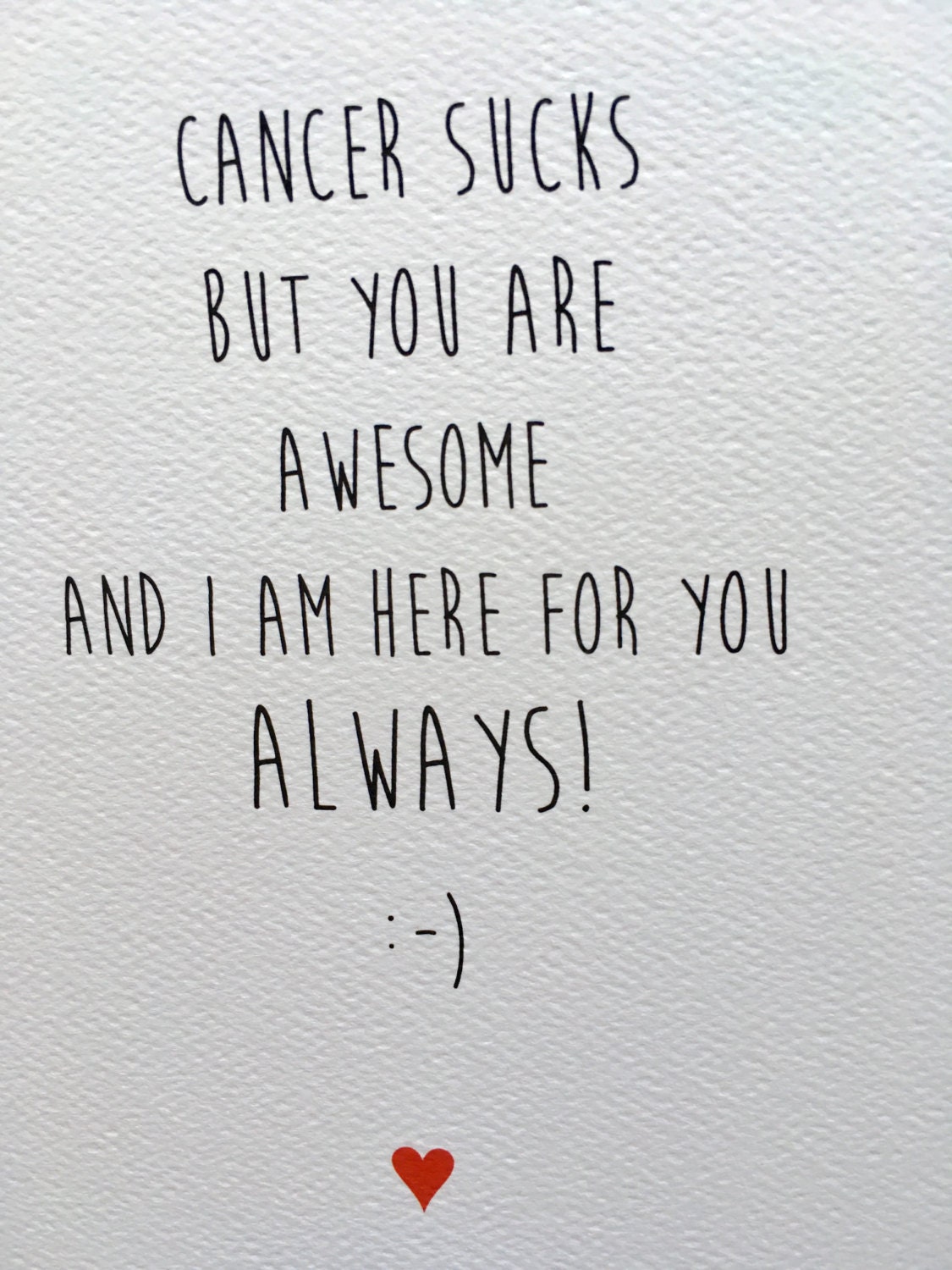 Cancer sucks but you are awesome Card | Etsy