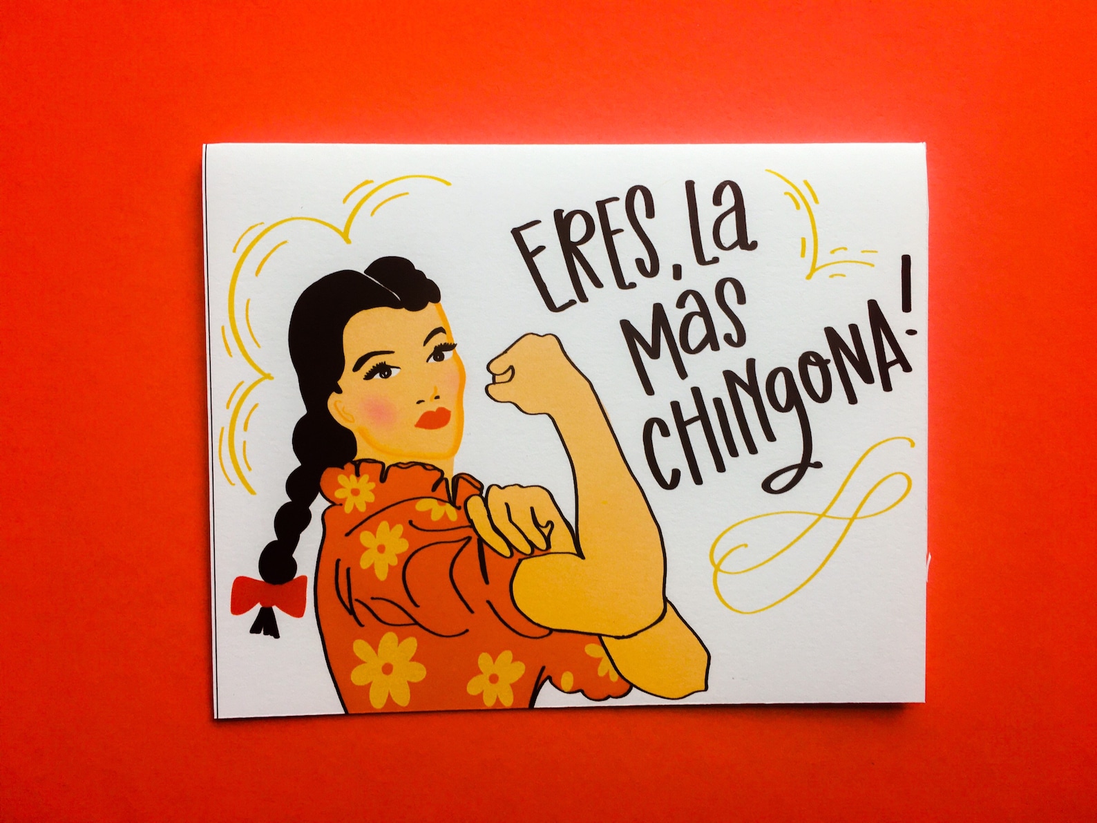 Spanish Eres La Más Chingona Happy Birthday -BFF Strong Woman Feminist ...