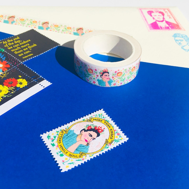 Cute Washi Tape Frida Kahlo Decorative Tape Bullet Journaling - Etsy