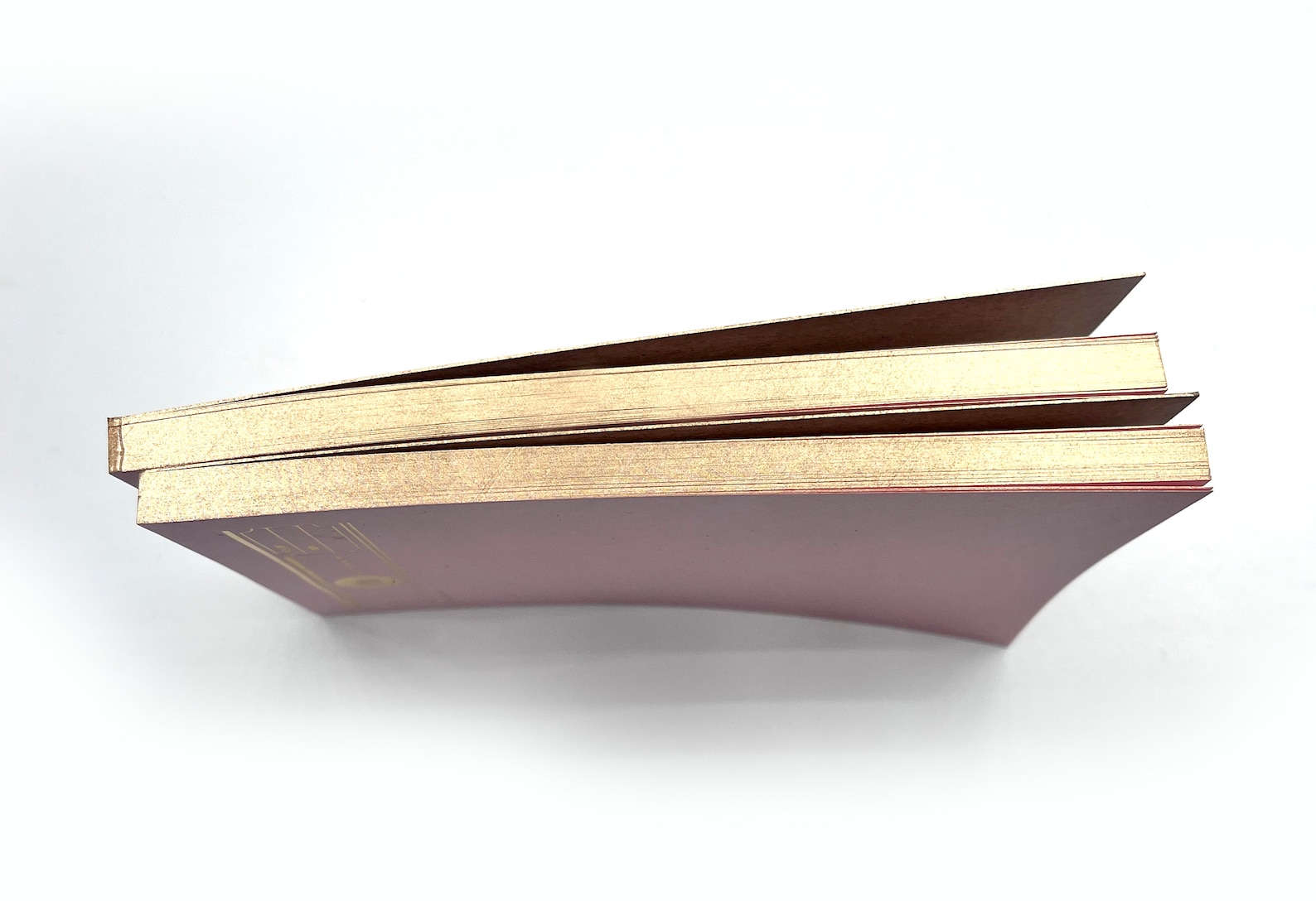 Pink Notepad With Telegram Motif Gold Edges 70 Sheets Each One Gold ...