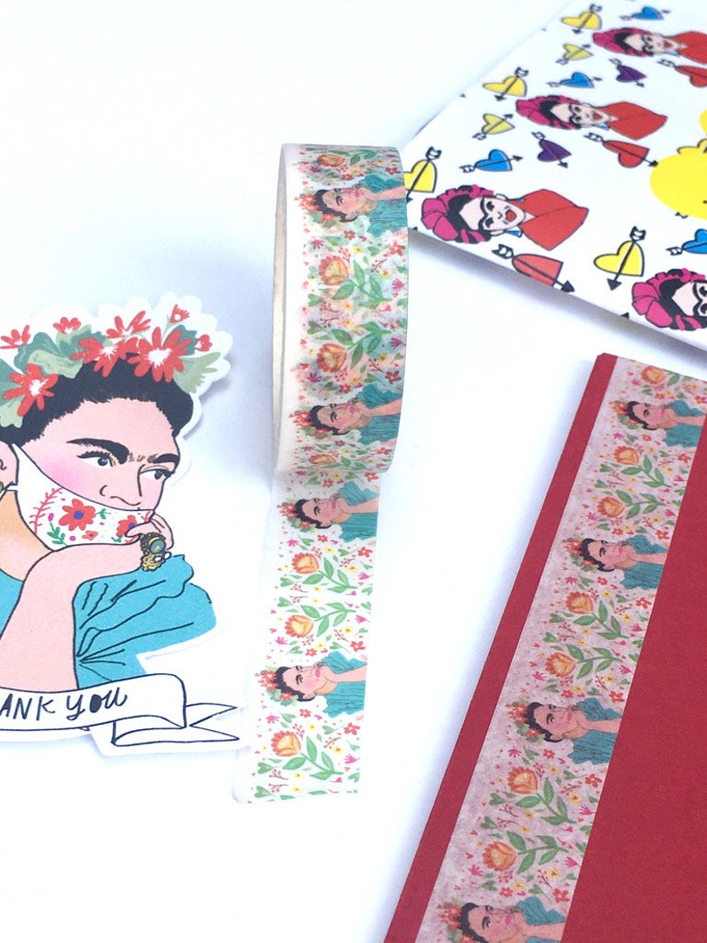 Cute Washi Tape Frida Kahlo Decorative Tape Bullet Journaling - Etsy