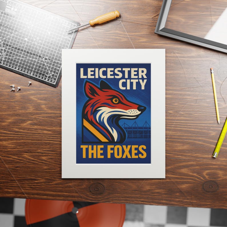 Leicester City Football Poster | the Foxes Wall Art | King Power ...