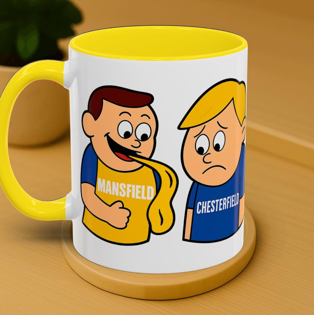 Mansfield Vs Chesterfield Mug - Funny Sick Banter Cup - Football ...