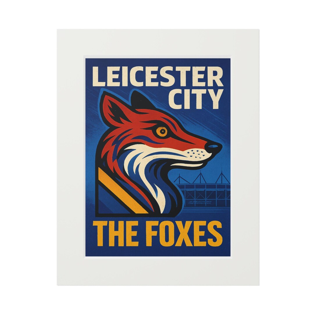 Leicester City Football Poster | the Foxes Wall Art | King Power ...