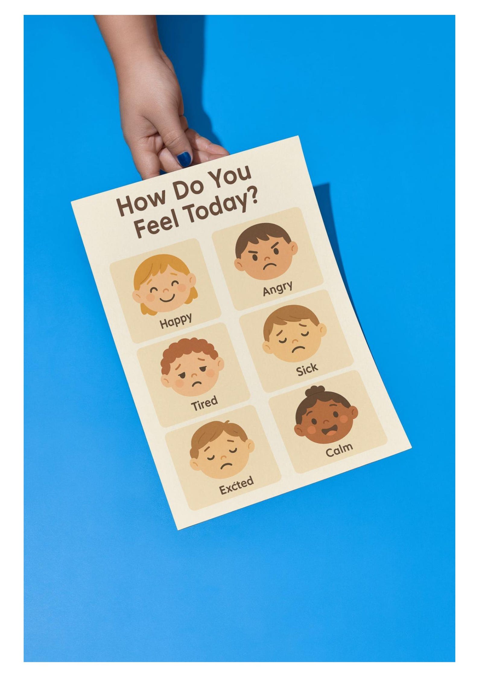 Kids Health and Feelings Printable Kit – Body Map, Emotion Chart ...