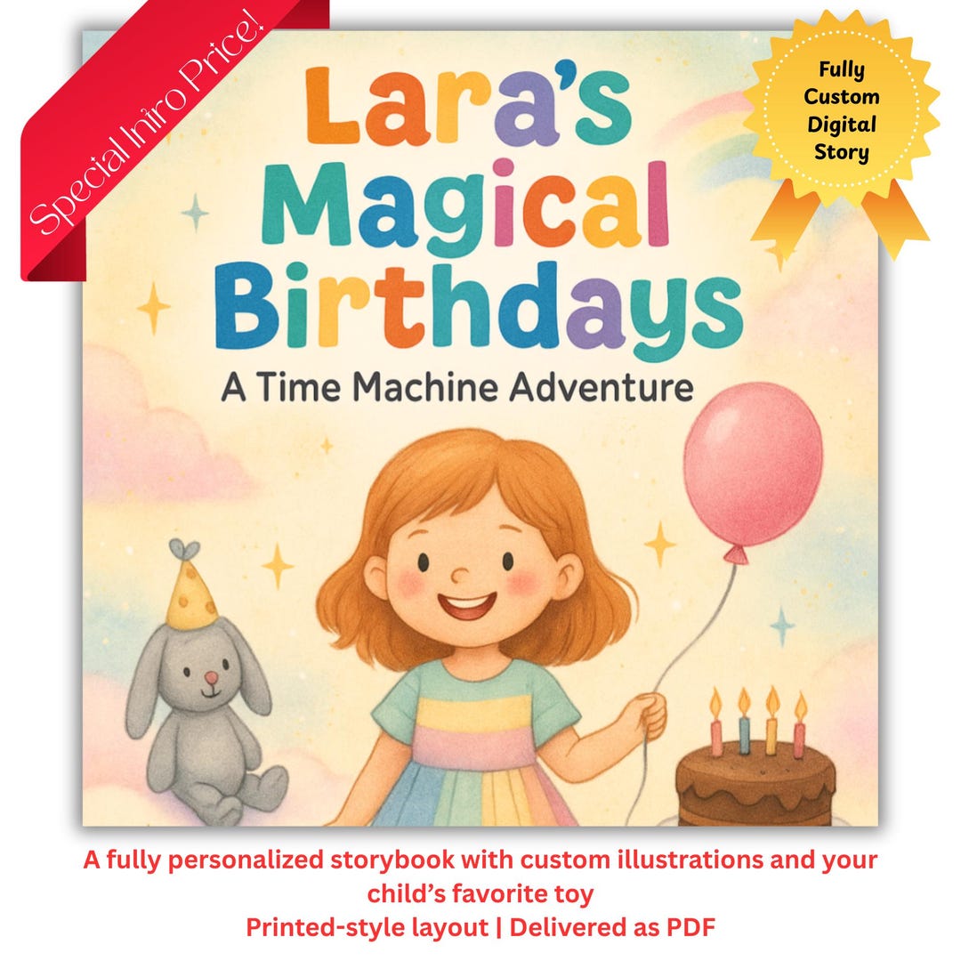 Personalized Kids Storybook – Custom Name, Toy & Sibling – Digital PDF ...