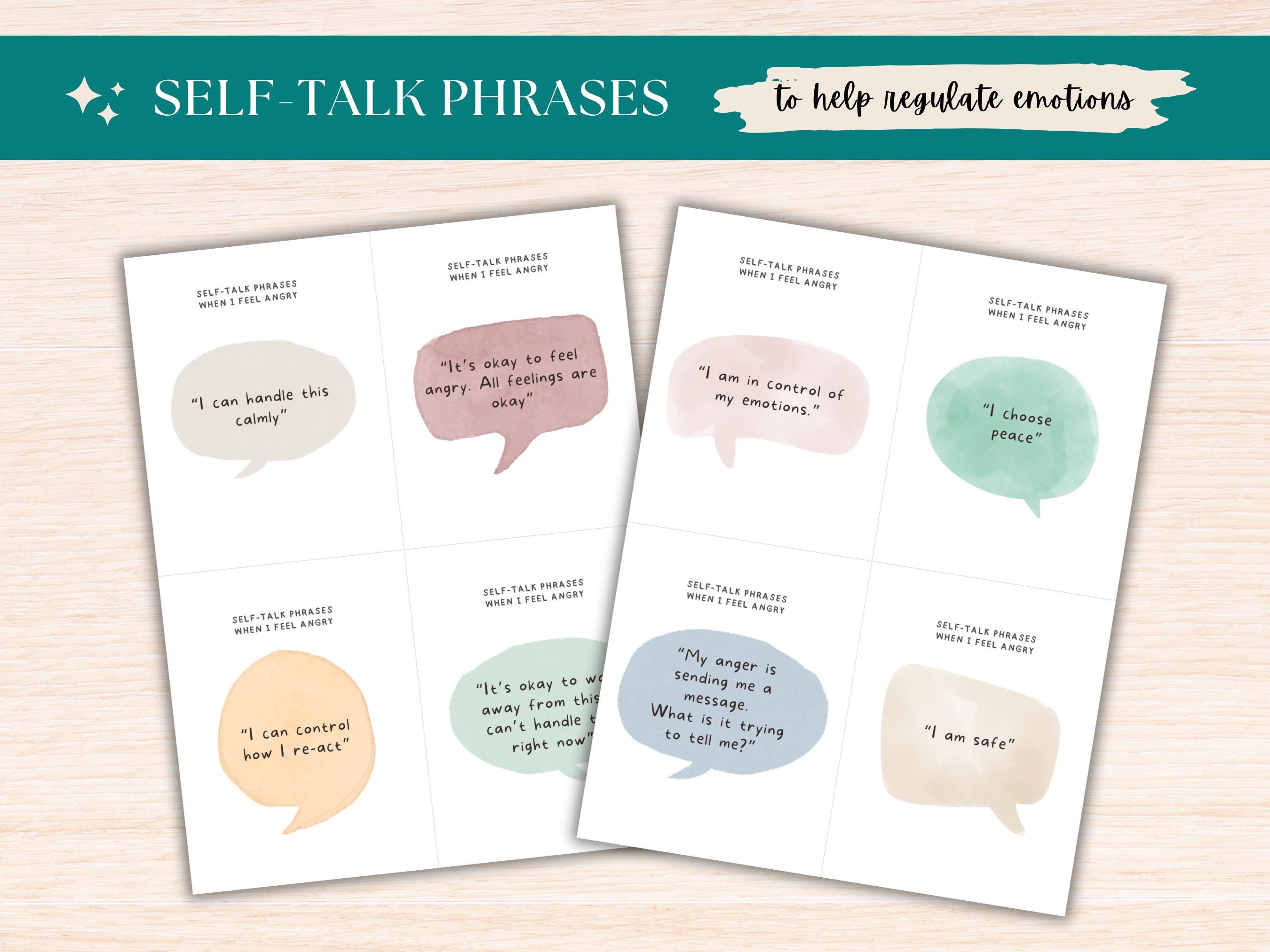 Anger Coping Skills Flashcards for Kids, Printable Emotional Regulation ...