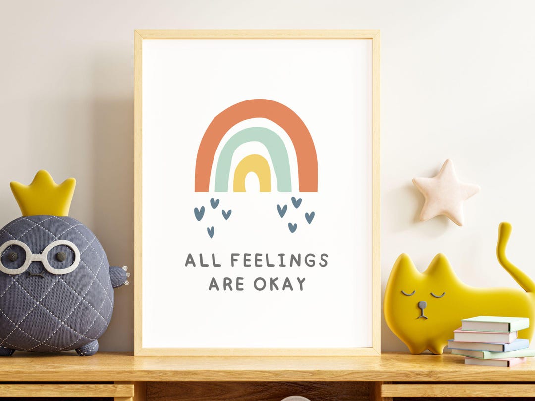 Calm Corner Rainbow Poster, Classroom Playroom Nursery Homeschool ...