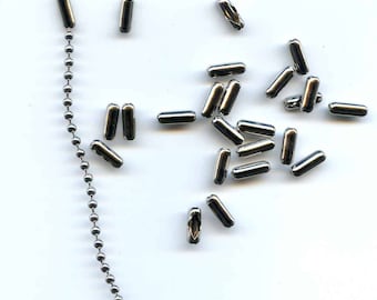 1.5 Ball Chain Clasp 1.5 Raw Brass Chain Clasp 1.5 Raw Brass Connector ...