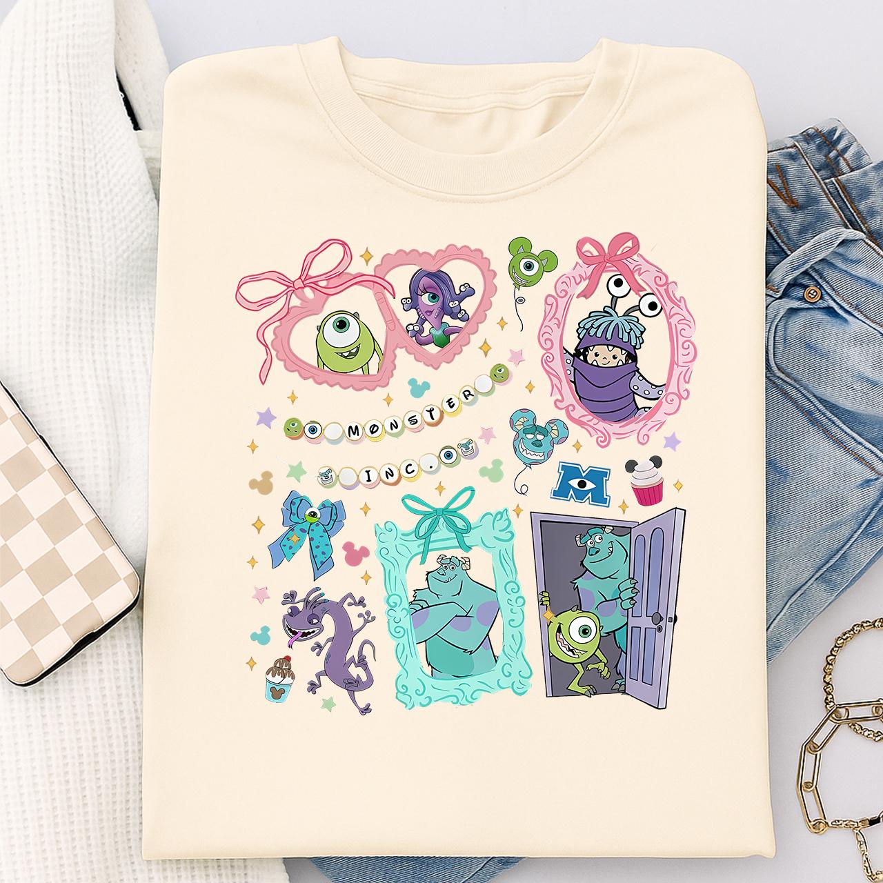 Retro Coquette Bow Monster Inc PNG, Sully Mike Boo University Digital ...