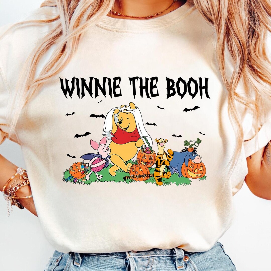 Vintage Winnie the Pooh Halloween PNG, Tigger Piglet Pumpkin Shirt ...