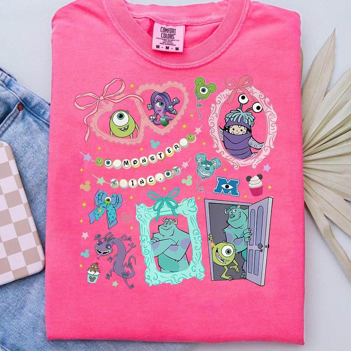 Retro Coquette Bow Monster Inc PNG, Sully Mike Boo University Digital ...