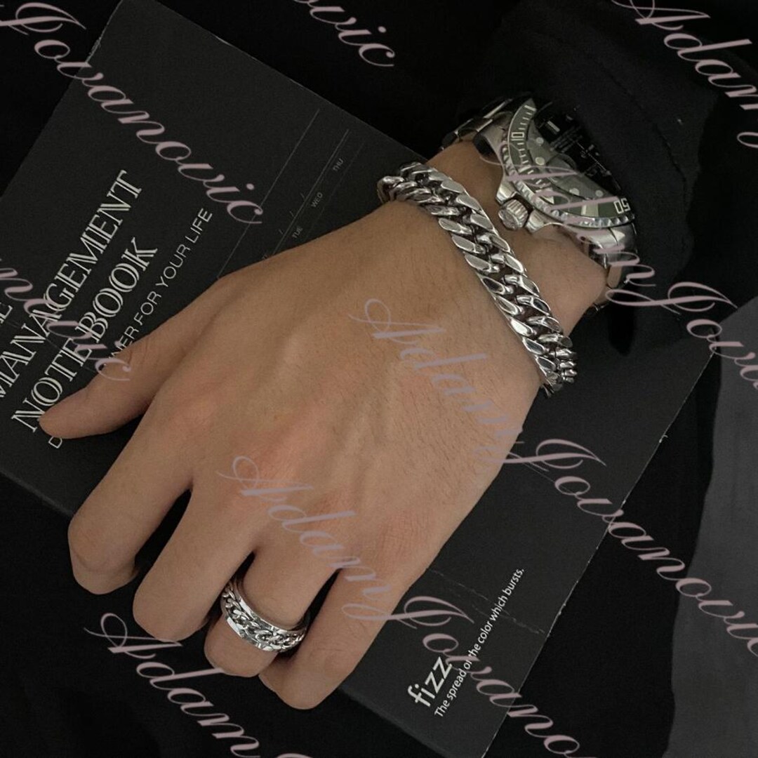 2.9 Men’s Chain Jewelry Set | Stainless Steel Curb Chain Bracelet ...