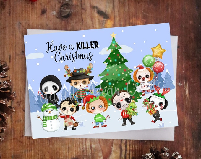Shining Horror Funny Christmas Card - Etsy
