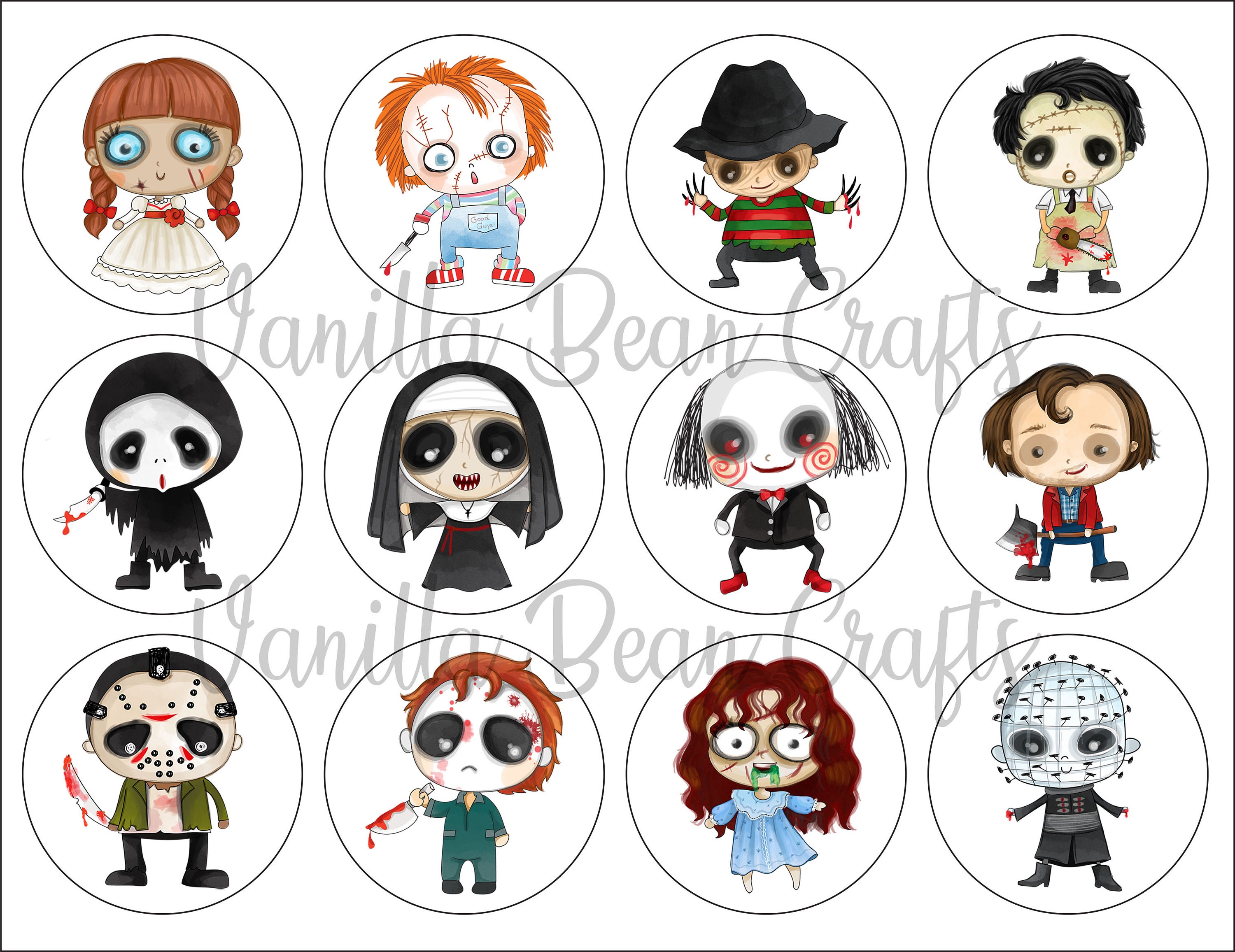 Horror Movie Cartoon Character