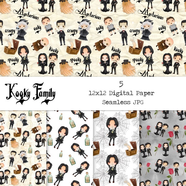 Wednesday Addams Digital Background - Etsy