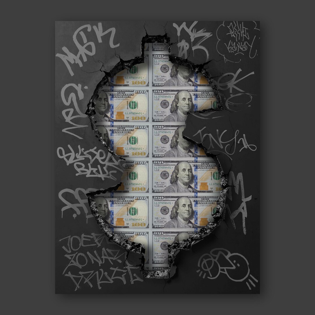 Wall – Printable Poster, Urban Street Art, Dollar Graffiti Wall Decor ...
