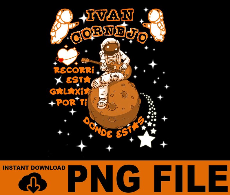 Ivan Cornejo Astronaut PNG: T-shirt Design (digital Download) - Etsy