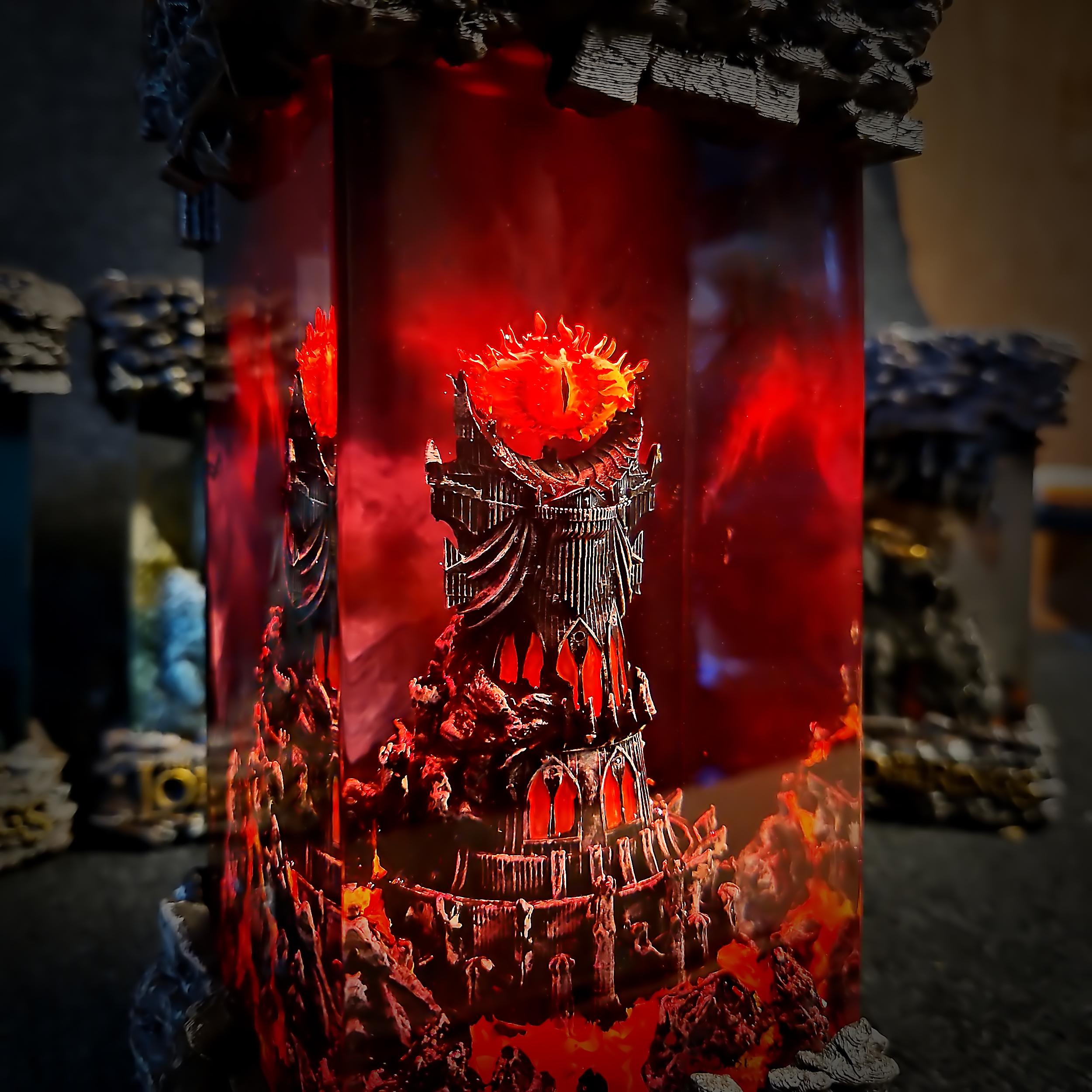Barad-dûr Diorama Lamp: Lord of the Rings Resin LED Light - Etsy