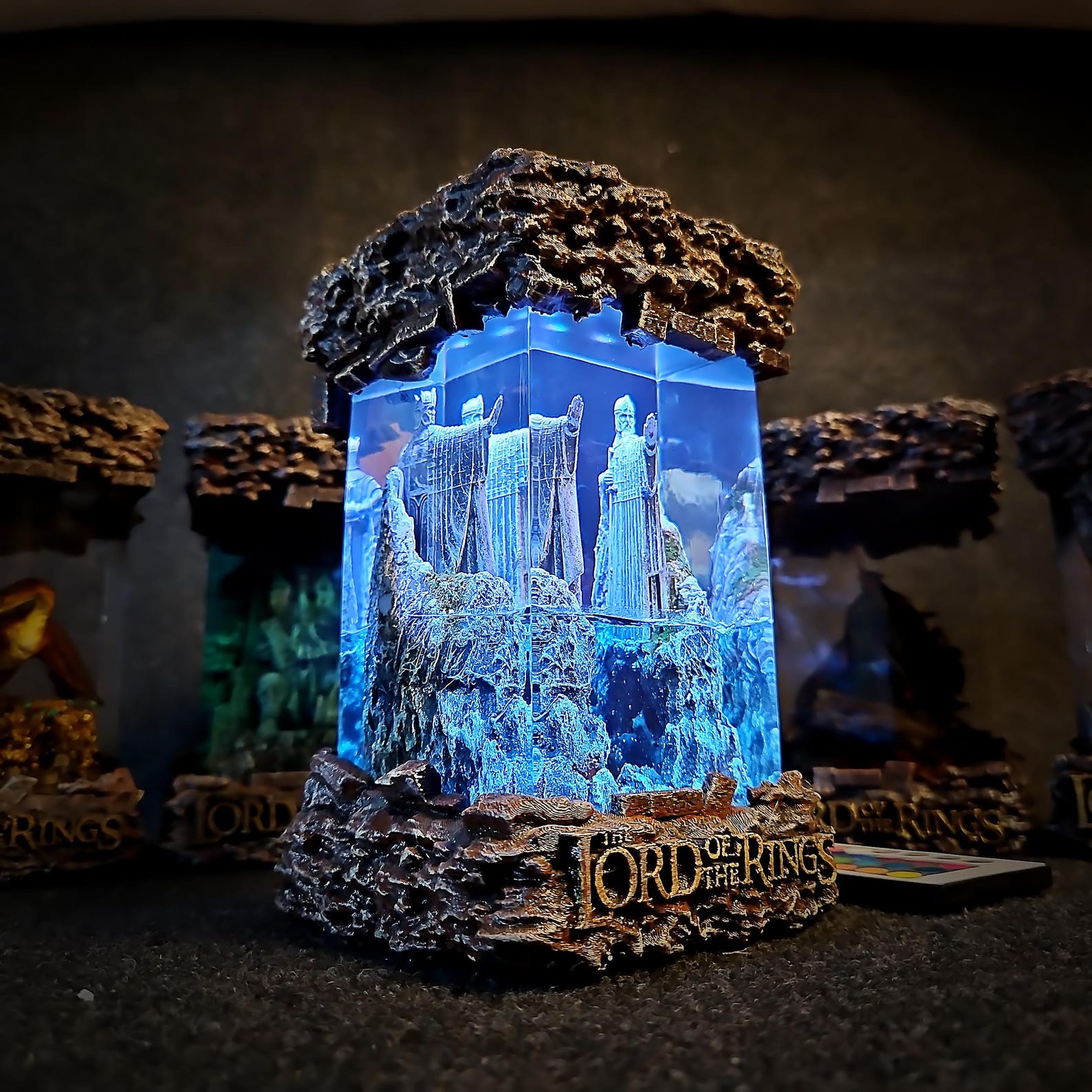 Lord of the Rings Argonath Light – Handmade Epoxy Resin Diorama Lamp ...