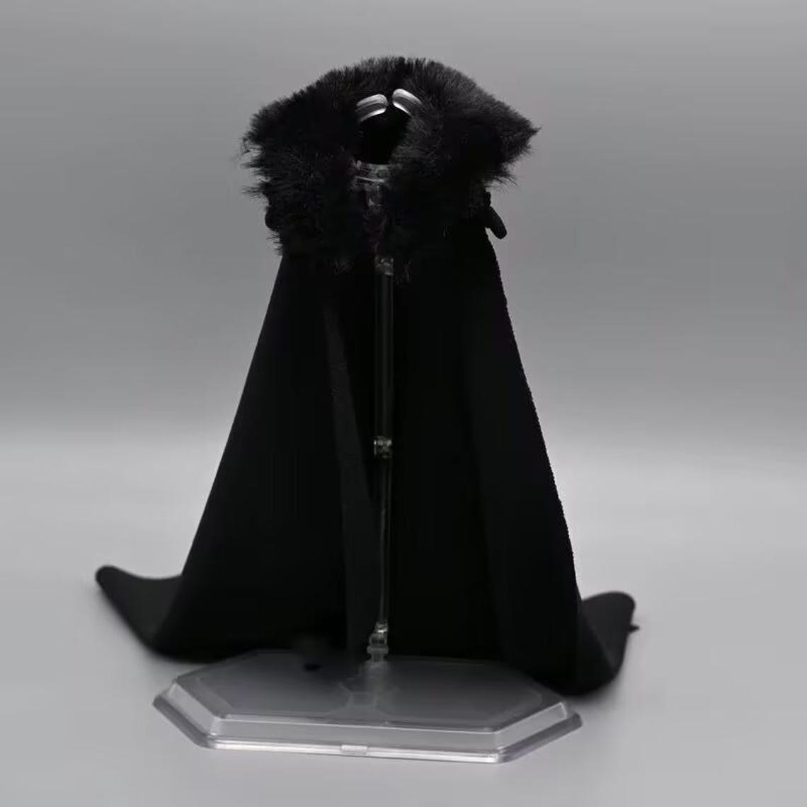 1/12 Scale Black Fur Collar Cape for Action Figures – Samurai/warrior ...