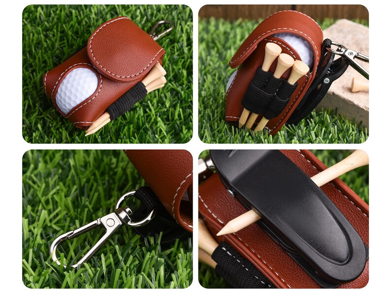 Personalized Golf Ball Bag With Name & Engraved Tees, Personalized ...