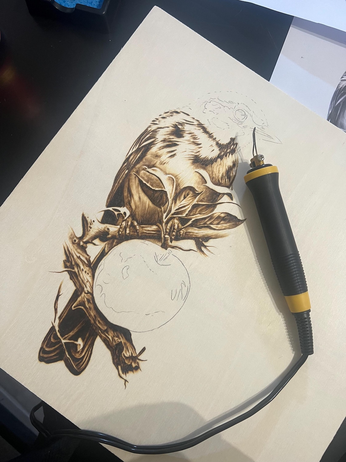 Wood Burning Pyrography Art Natural Pyrography Handmade Woodburning ...