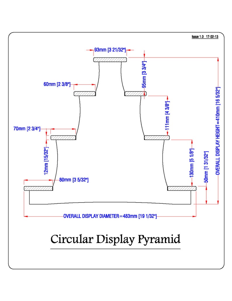 Pirámide de exhibición circular exhibición de artesanía - Etsy México