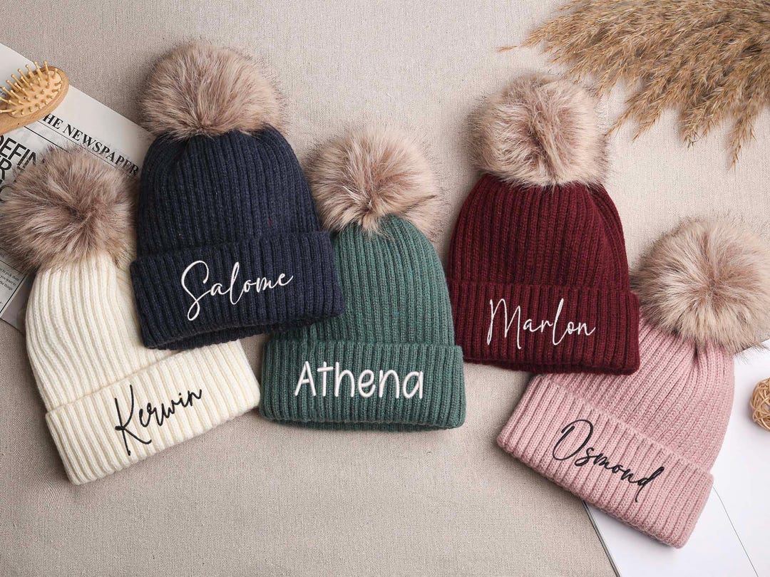 Family Personalized Beanie,personalized Embroidered Beanie,monogram Hat ...
