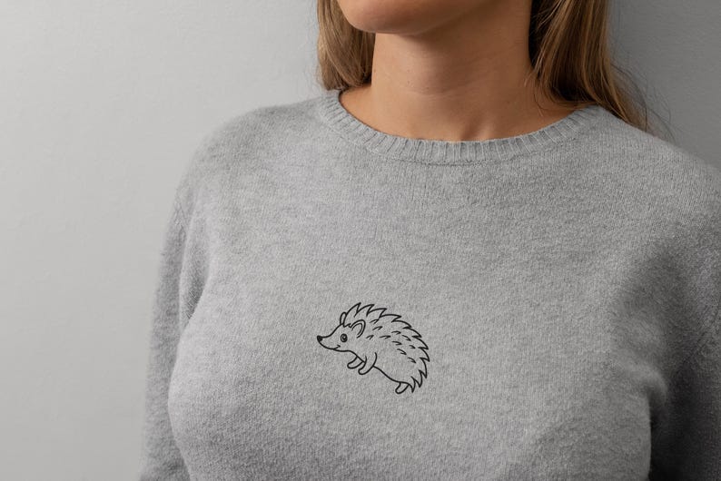 Hedgehog Outline Machine Embroidery Design, Set of 9, Instant Download ...