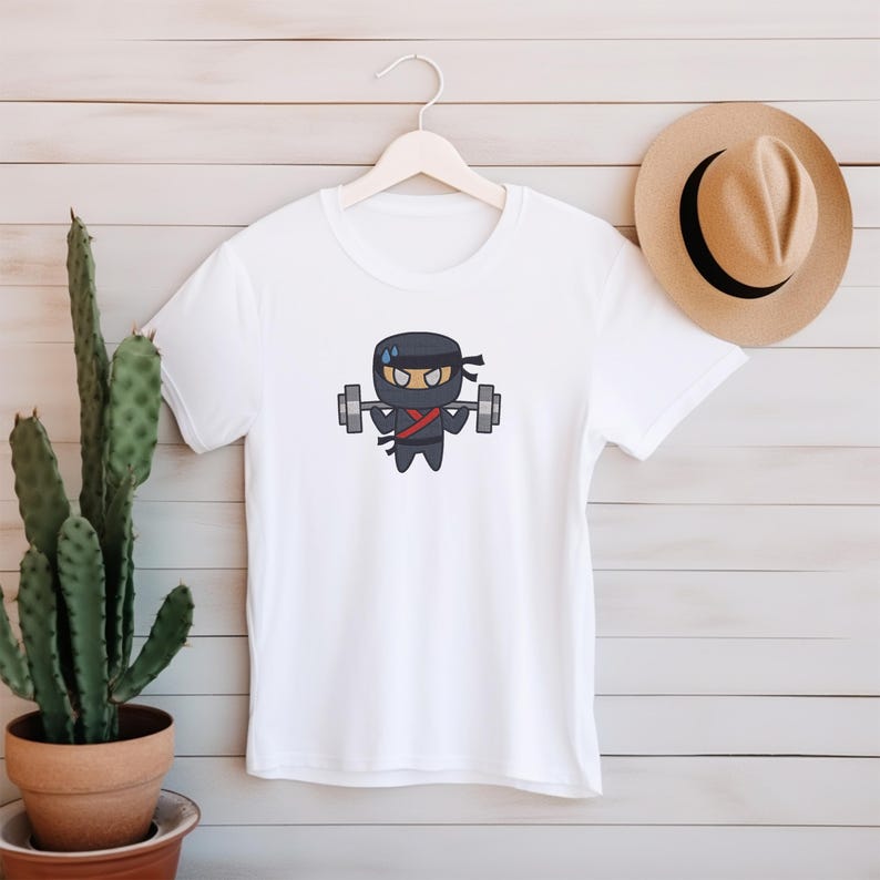 Cartoon Ninja Machine Embroidery Bundle, Set of 12, Instant Download - Etsy