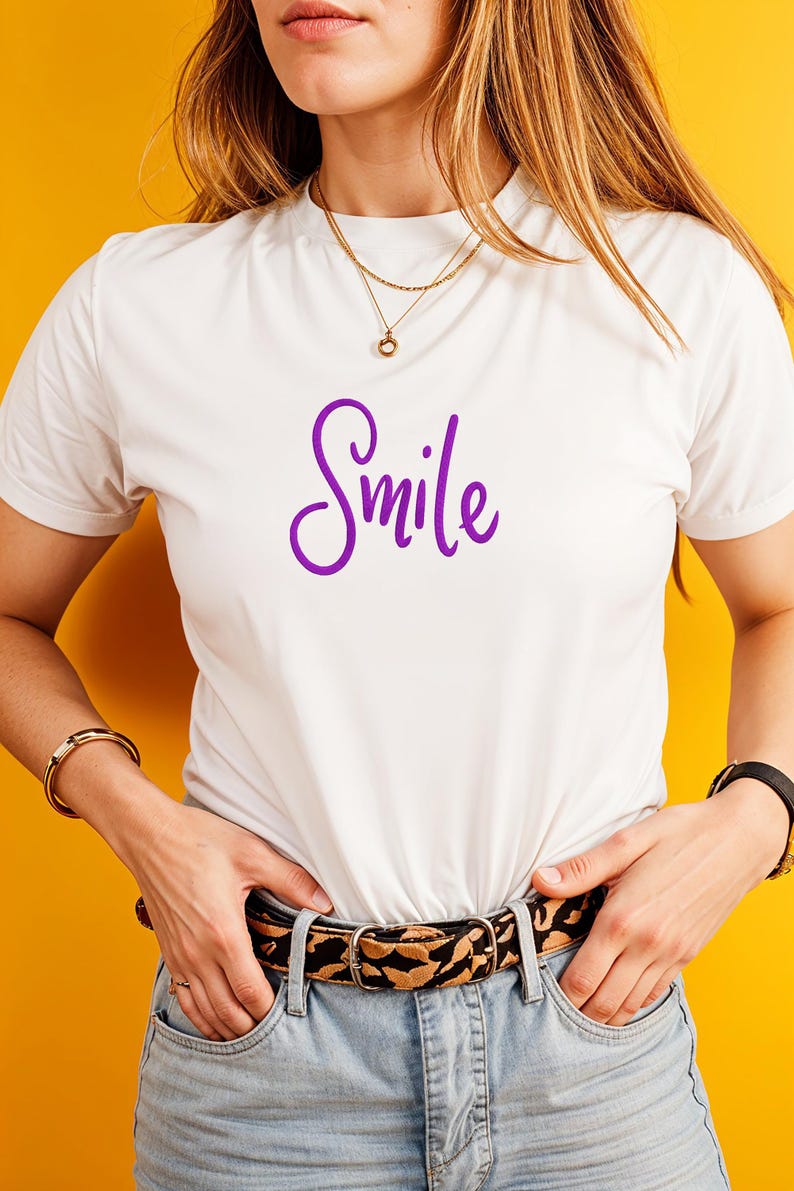 Motivational Smile Quote Machine Embroidery Bundle, Set of 7, Instant ...