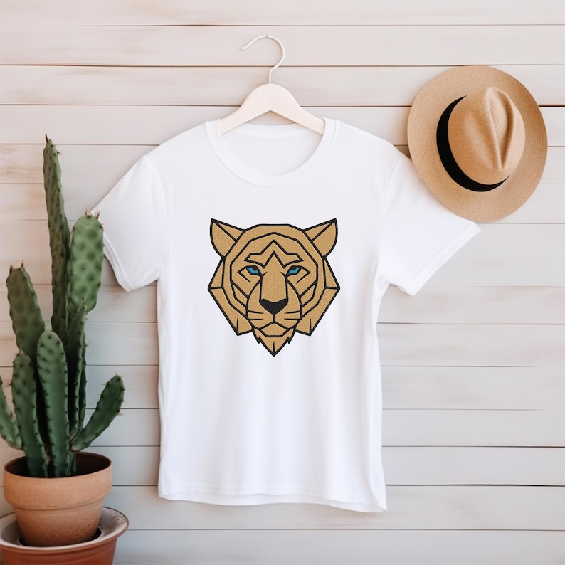 Tiger Face Machine Embroidery Design, Set of 9, Instant Download - Etsy