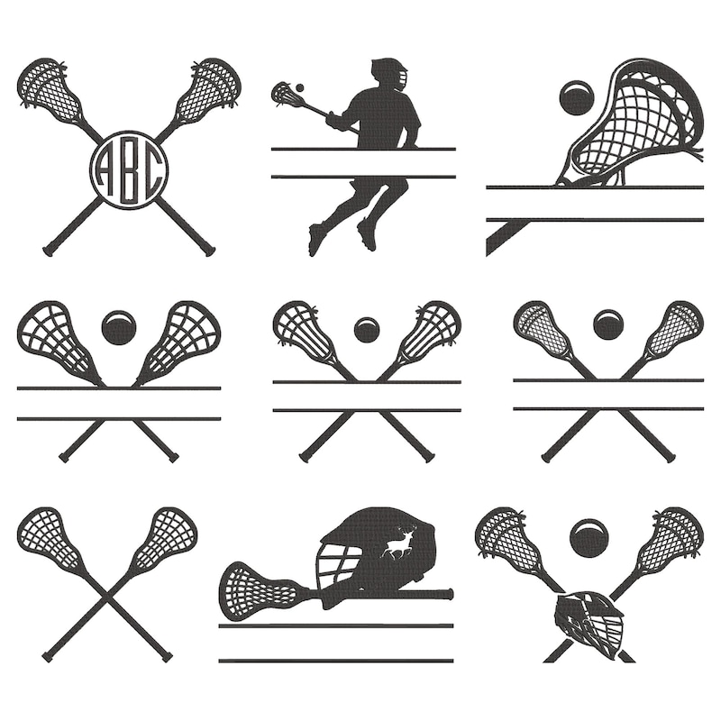 Lacrosse Embroidery - Etsy