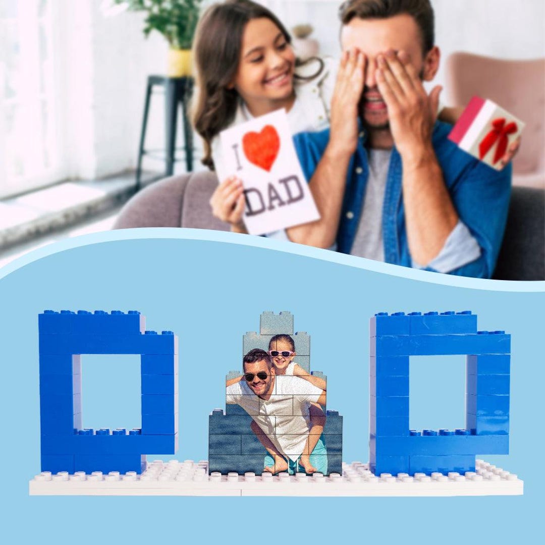 Personalized Dad Gift From Daughter, Father's Day Photo Block, Custom ...