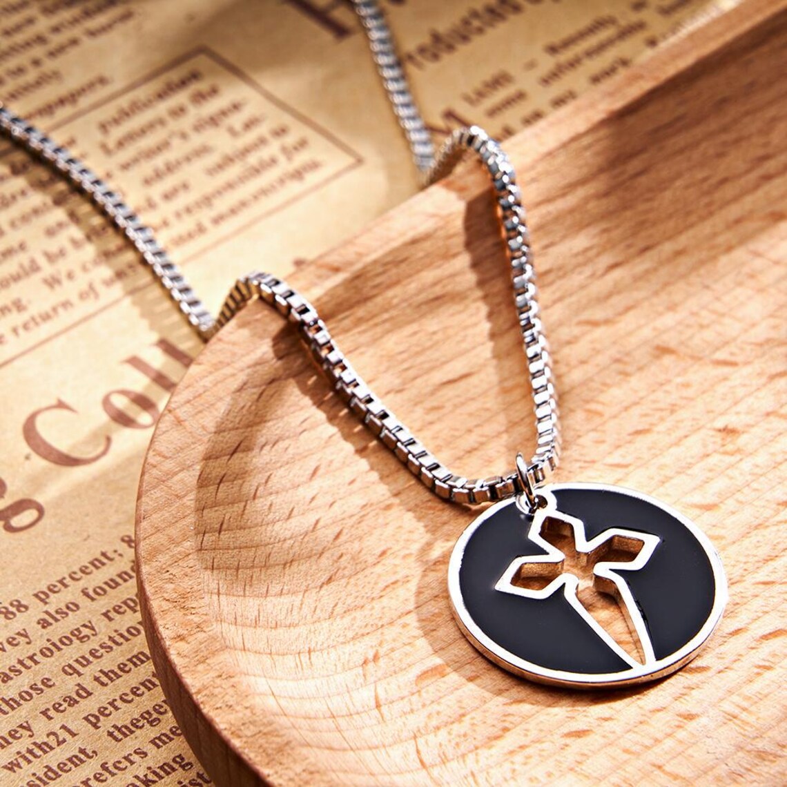 Couple Photo Projection Cross Necklace, Christian Relationship Matching ...